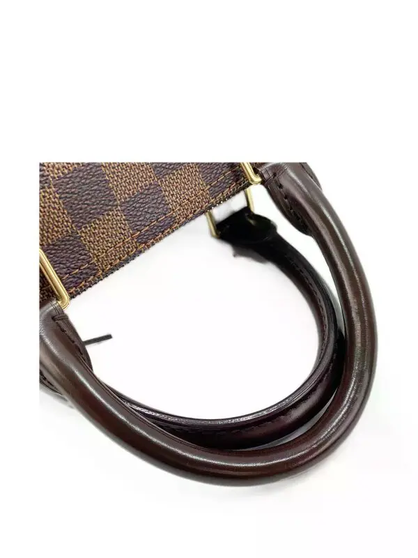 LOUIS VUITTON Speedy Damier Ebene Handbag - Brown