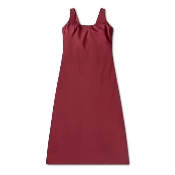 ESCALE Burgundy Ring-back Maxi Dress