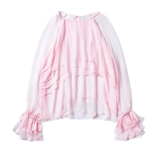 ESCALE Pastel Long-sleeve Blouse