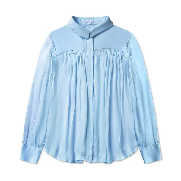 ESCALE Sheer Sleeve Blouse
