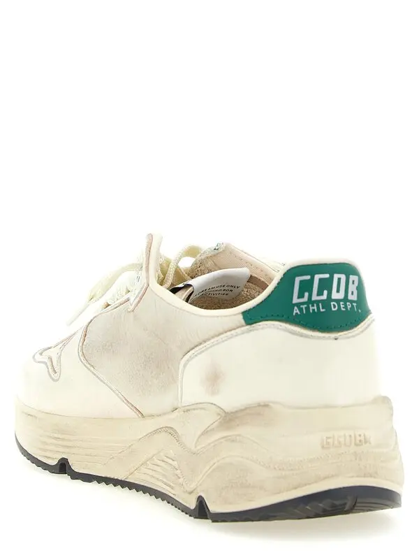 GOLDEN GOOSE Running Sole Sneakers With Star Detail - Green