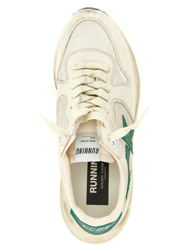 GOLDEN GOOSE Running Sole Sneakers With Star Detail - Green