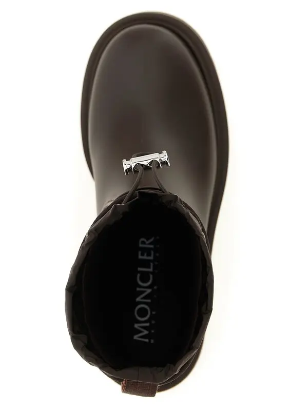 Moncler Kickstream Ankle Rain Boots - Brown