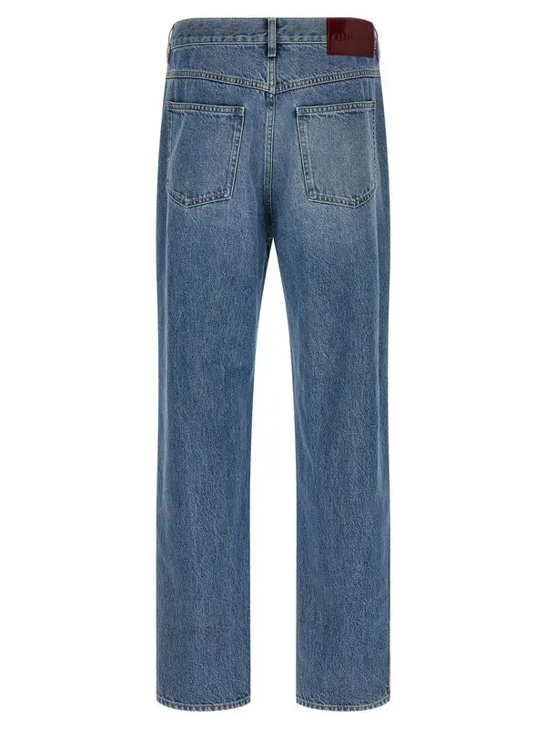 Gucci Délavé Effect Denim Jeans - Blue