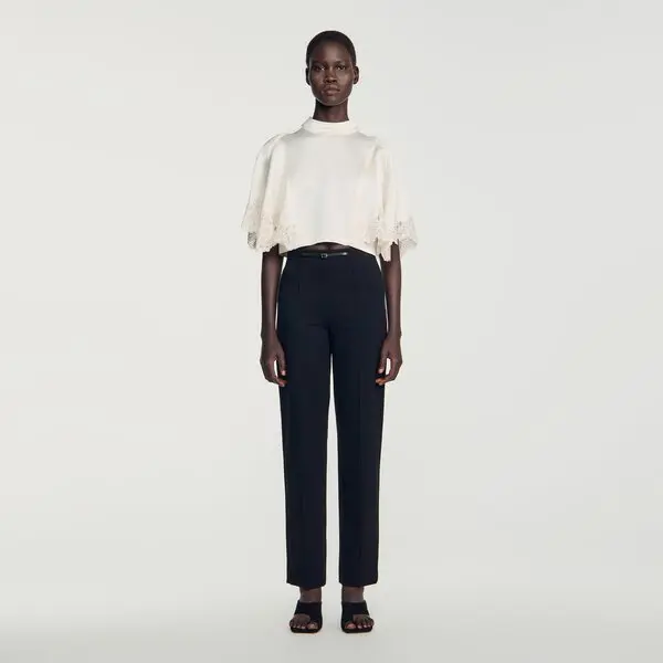 Sandro Stretch Straight-leg Trousers