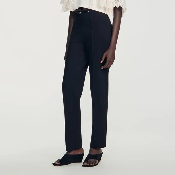 Sandro Stretch Straight-leg Trousers