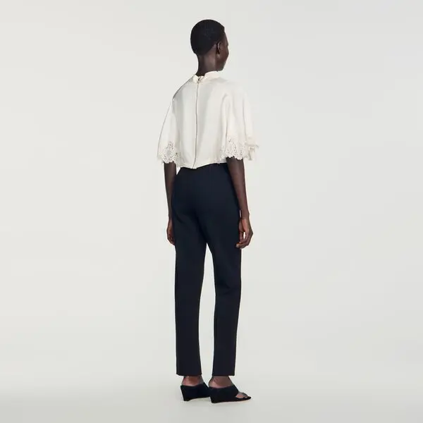 Sandro Stretch Straight-leg Trousers
