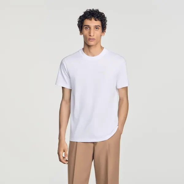 Sandro Cotton Logo T-shirt - White