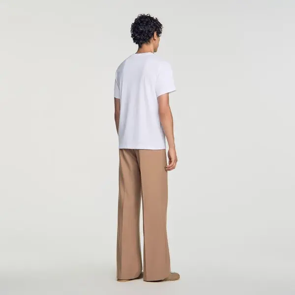 Sandro Cotton Logo T-shirt - White