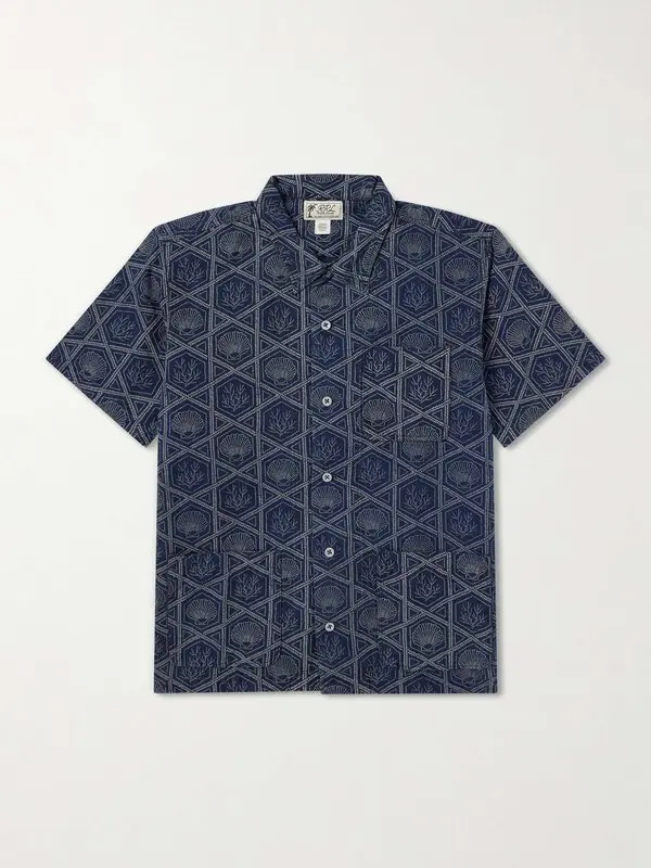 Ralph Lauren Printed Linen And Cotton-blend Shirt