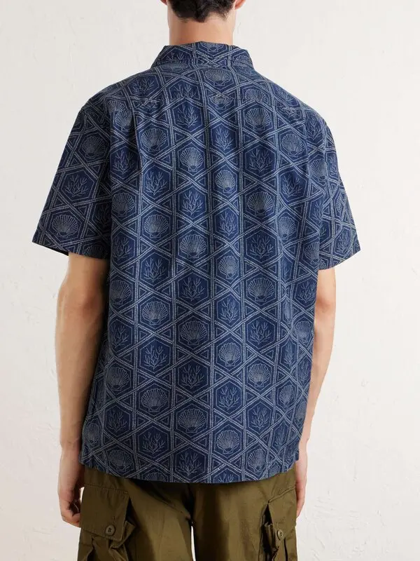 Ralph Lauren Printed Linen And Cotton-blend Shirt