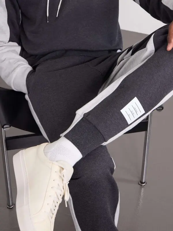 Thom Browne Tapered Striped Cotton-jersey Sweatpants