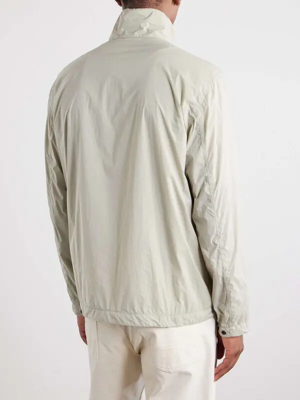 Stone Island Logo-appliquéd Garment-dyed Shell Jacket