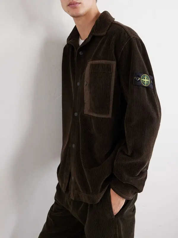 Stone Island Organic-cotton Corduroy Jacket