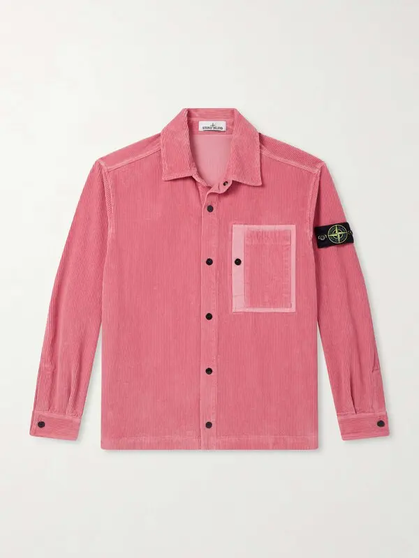 Stone Island Organic Cotton-corduroy Overshirt