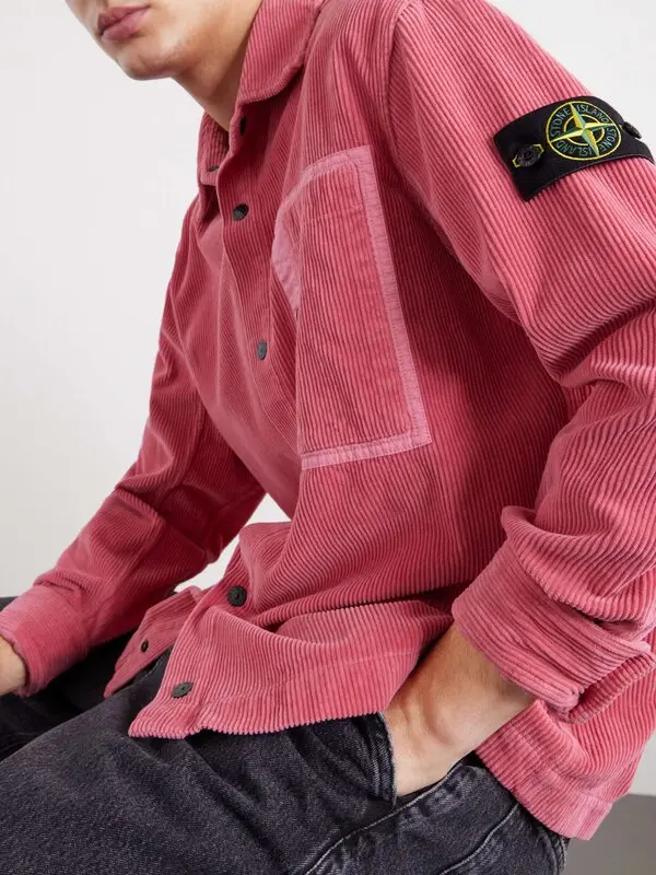 Stone Island Organic Cotton-corduroy Overshirt