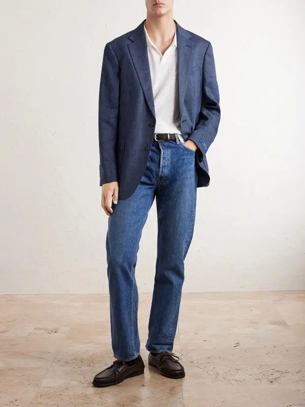 Polo Ralph Lauren Linen And Wool-blend Blazer