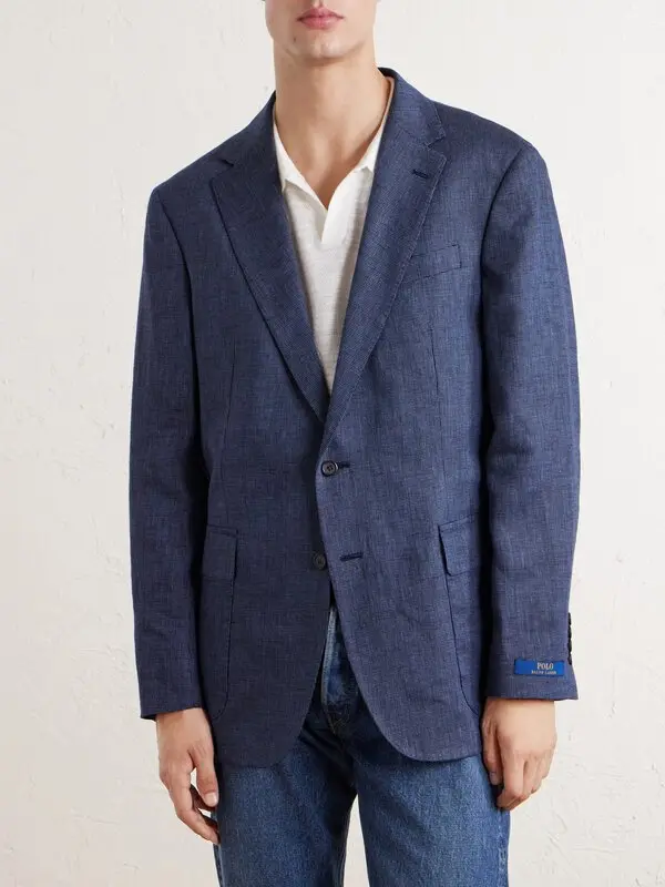 Polo Ralph Lauren Linen And Wool-blend Blazer
