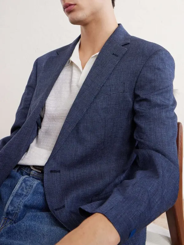 Polo Ralph Lauren Linen And Wool-blend Blazer