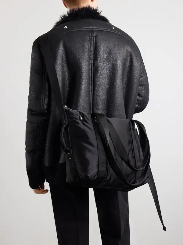 Rick Owens Trolley Canvas-trimmed Shell Tote