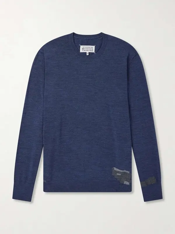 MAISON MARGIELA Wool-blend Mended Sweater