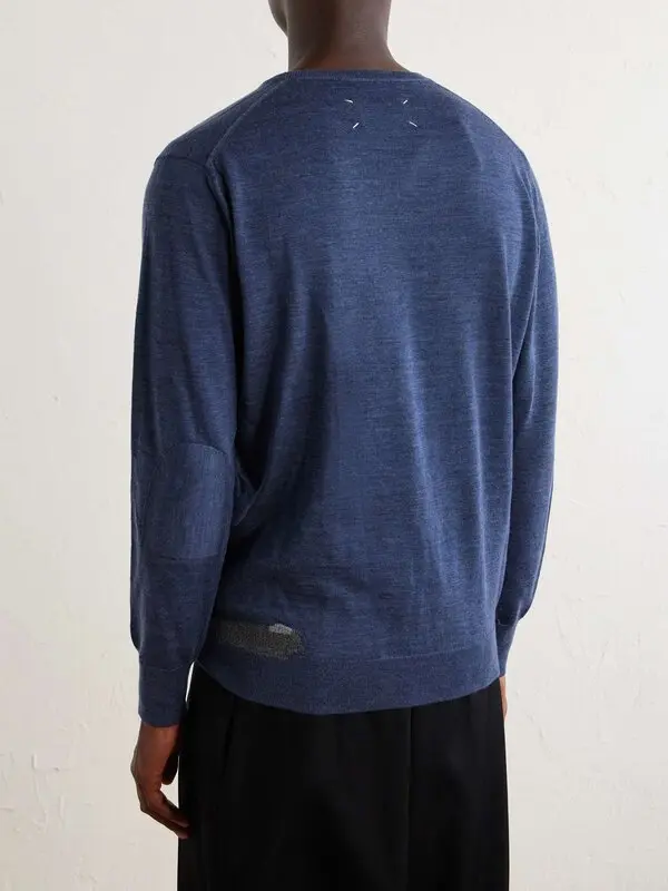 MAISON MARGIELA Wool-blend Mended Sweater