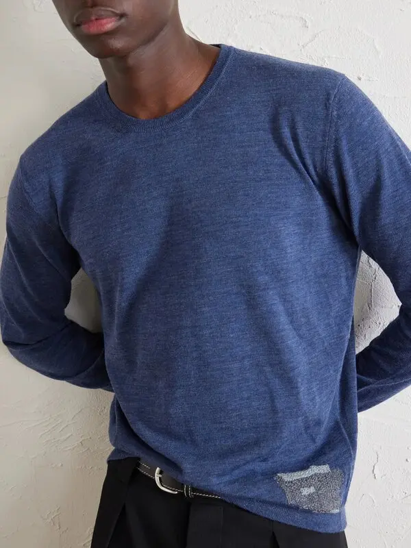 MAISON MARGIELA Wool-blend Mended Sweater