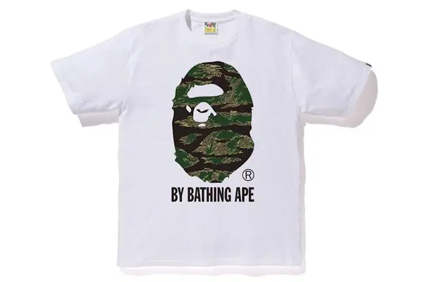 A BATHING APE Tiger Camo Bathing Tee Shirt