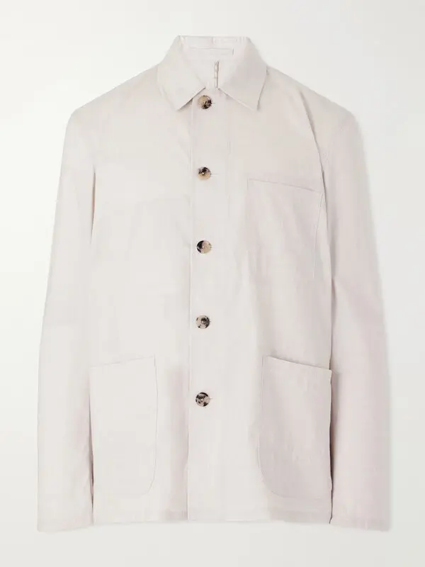 Paul Smith Linen And Wool-blend Overshirt