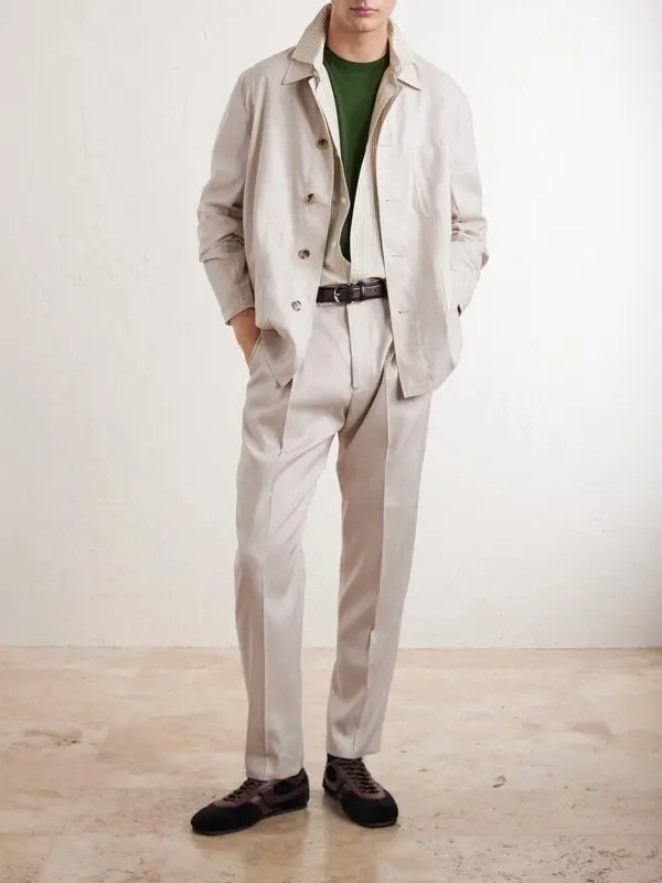Paul Smith Linen And Wool-blend Overshirt