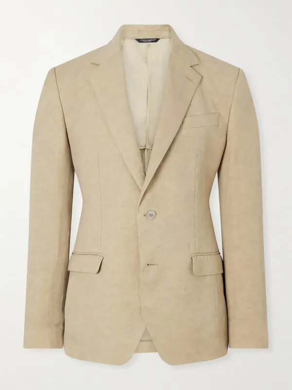 Dolce & Gabbana Maiolica Linen Blazer