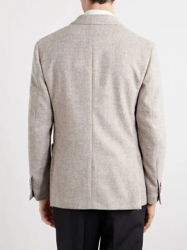 LARDINI Wool Canvas Blazer