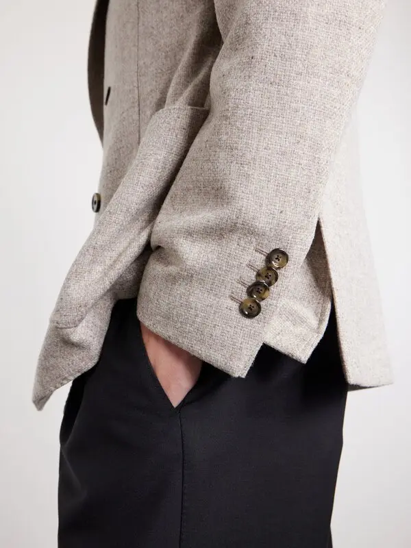 LARDINI Wool Canvas Blazer