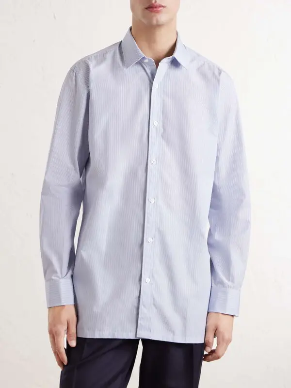 Charvet Striped Cotton-twill Shirt