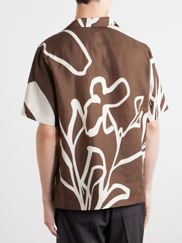 Frescobol Carioca Roberto Floral-print Linen Shirt