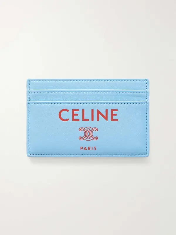 Celine Logo-print Leather Cardholder