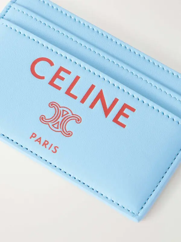 Celine Logo-print Leather Cardholder