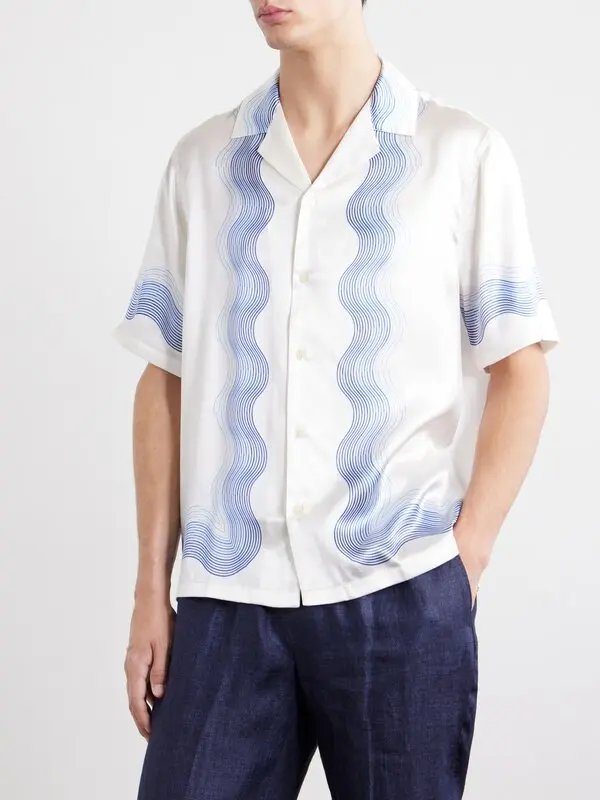 Frescobol Carioca Roberto Silk Shirt