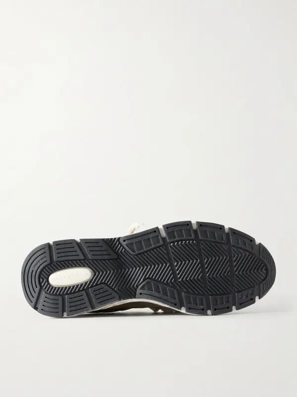 GOLDEN GOOSE Running Dad Suede-trimmed Mesh Sneakers