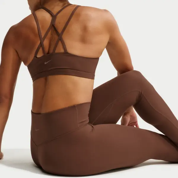 Nike Zenvy High-waisted Full-length Leggings - Brown