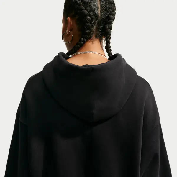 Nike Studio Fleece Full-zip Cropped Hoodie