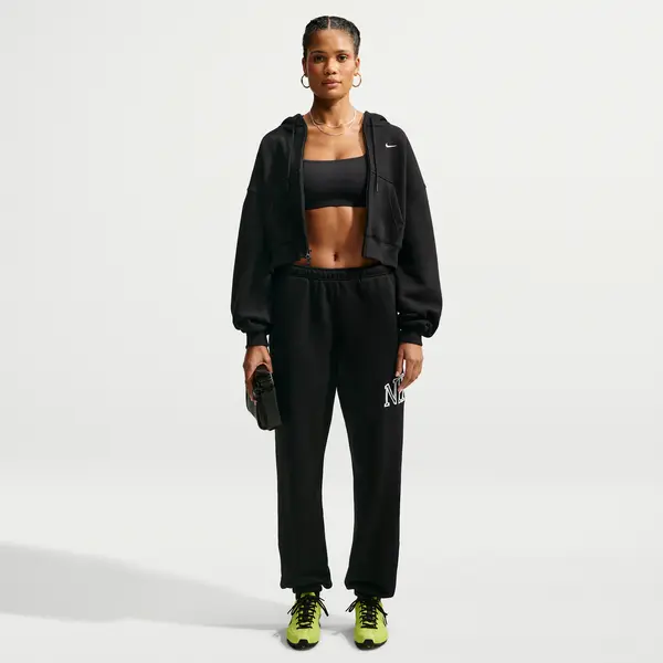 Nike Studio Fleece Full-zip Cropped Hoodie
