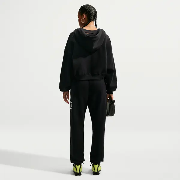 Nike Studio Fleece Full-zip Cropped Hoodie