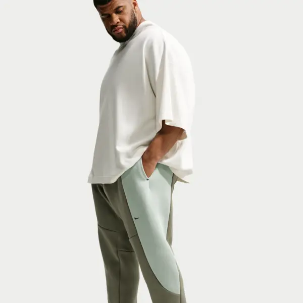 Nike Tech Fleece Color-block Jogger Pants - Grey