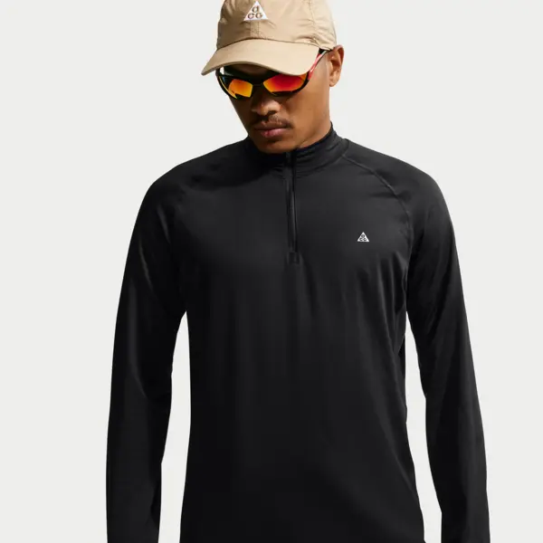 Nike Wildsee" Dri-fit 1/4-zip Long-sleeve Hiking Top - Black
