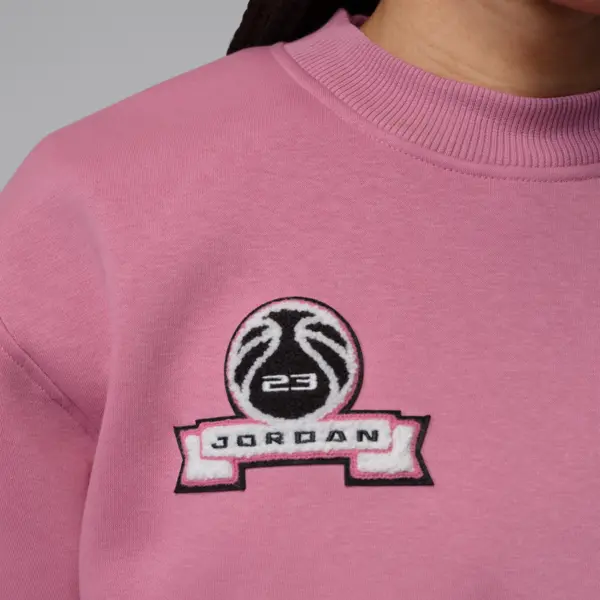 JORDAN Brooklyn Fleece Cropped Crew-neck Sweatshirt