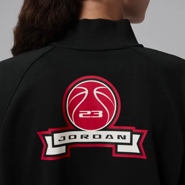 JORDAN Brooklyn Fleece Cropped 1/4-zip Top