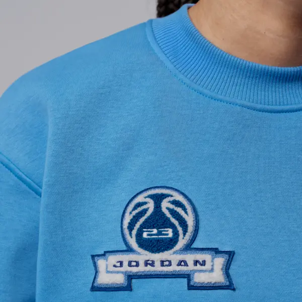 JORDAN Brooklyn Fleece Cropped Crew-neck Sweatshirt