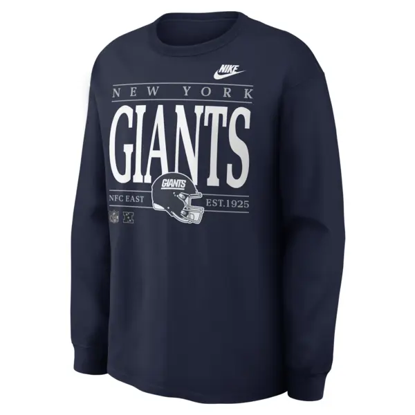 Nike New York Giants Rewind Max90 Nfl Long-sleeve T-shirt - Blue
