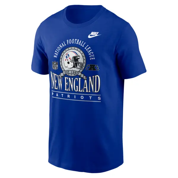 Nike New England Patriots Rewind Essential Nfl T-shirt - Blue
